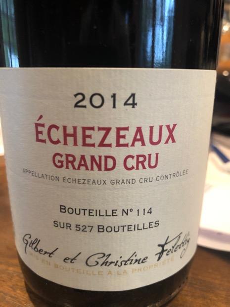2014 Gilbert et Christine Felettig Echezeaux, France, Burgundy, Côte de ...