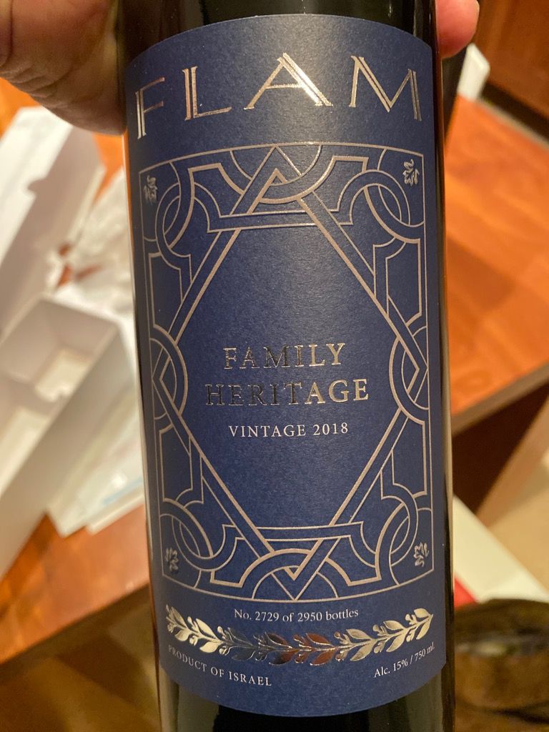 2018 Flam Family Heritage Israel, Israel - CellarTracker