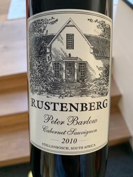 2010 Rustenberg Cabernet Sauvignon Peter Barlow, South Africa, Coastal ...