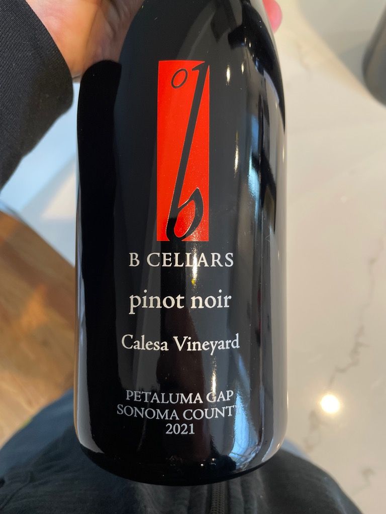 2021 B Cellars Pinot Noir Calesa Vineyard, USA, California, Sonoma ...