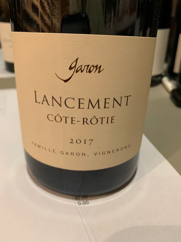 2017 Domaine Garon Côte-Rôtie Lancement, France, Rhône, Northern Rhône ...