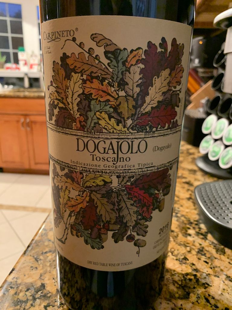 2016 Carpineto Dogajolo Rosso Toscana IGT, Italy, Tuscany, Toscana IGT ...
