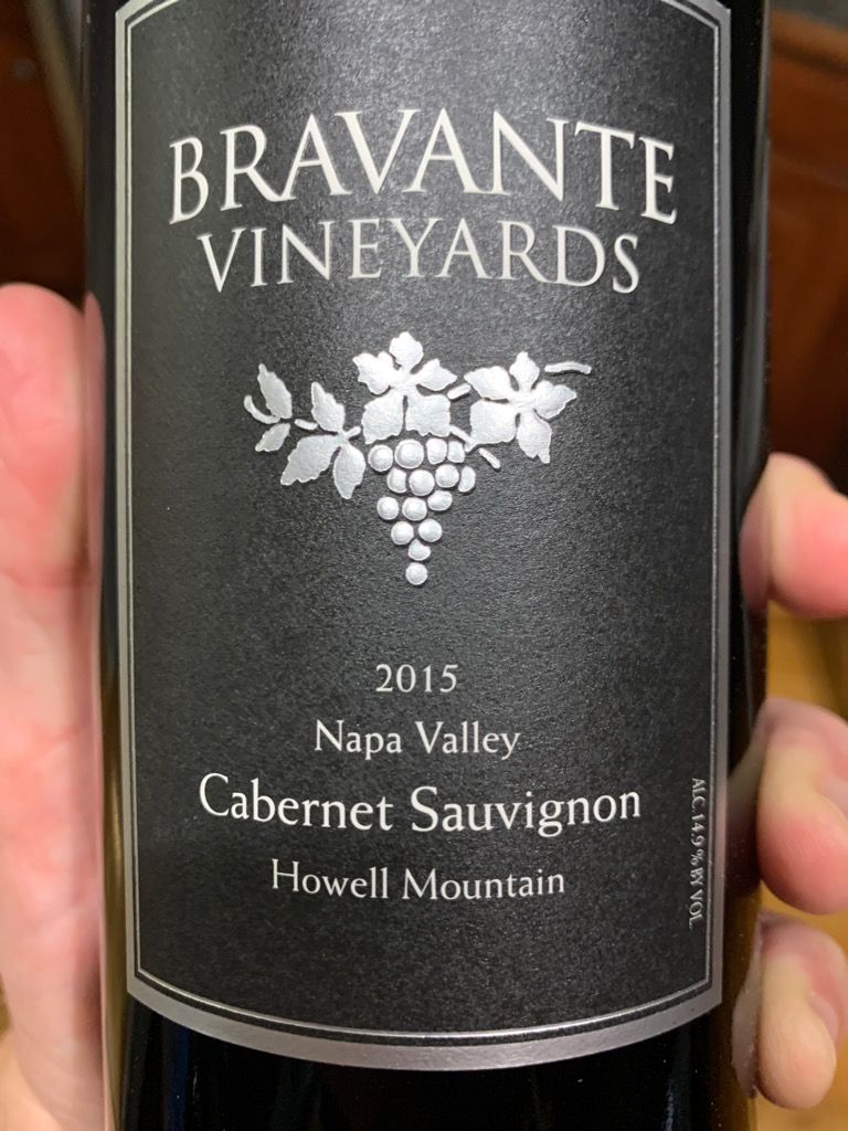 2015 Bravante Vineyards Cabernet Sauvignon, USA, California, Napa ...