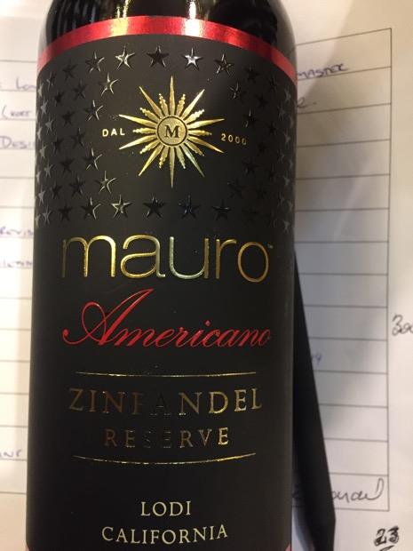 2015 Mauro Zinfandel Americano Reserve, USA, California, Central Valley ...