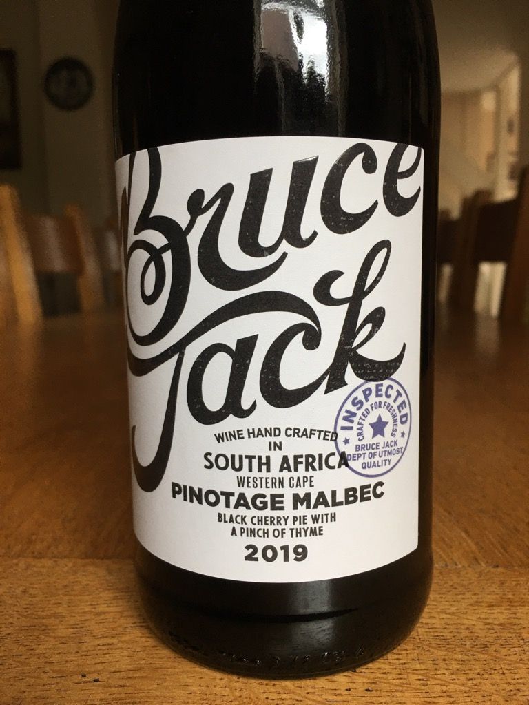 2019 Bruce Jack Pinotage Malbec, South Africa, Western Cape - CellarTracker