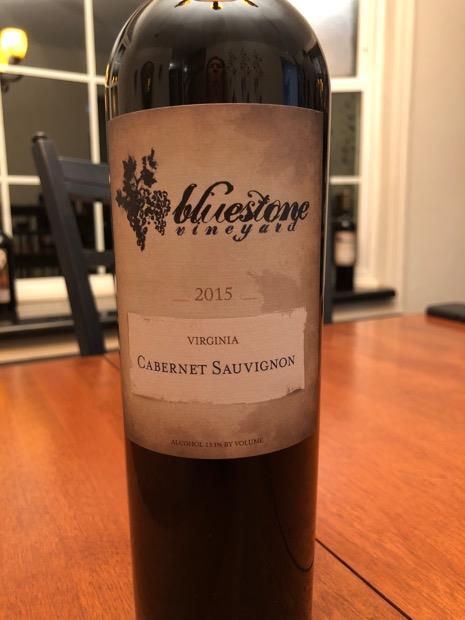 2015 Bluestone Vineyard Cabernet Sauvignon, USA, Virginia, Shenandoah ...