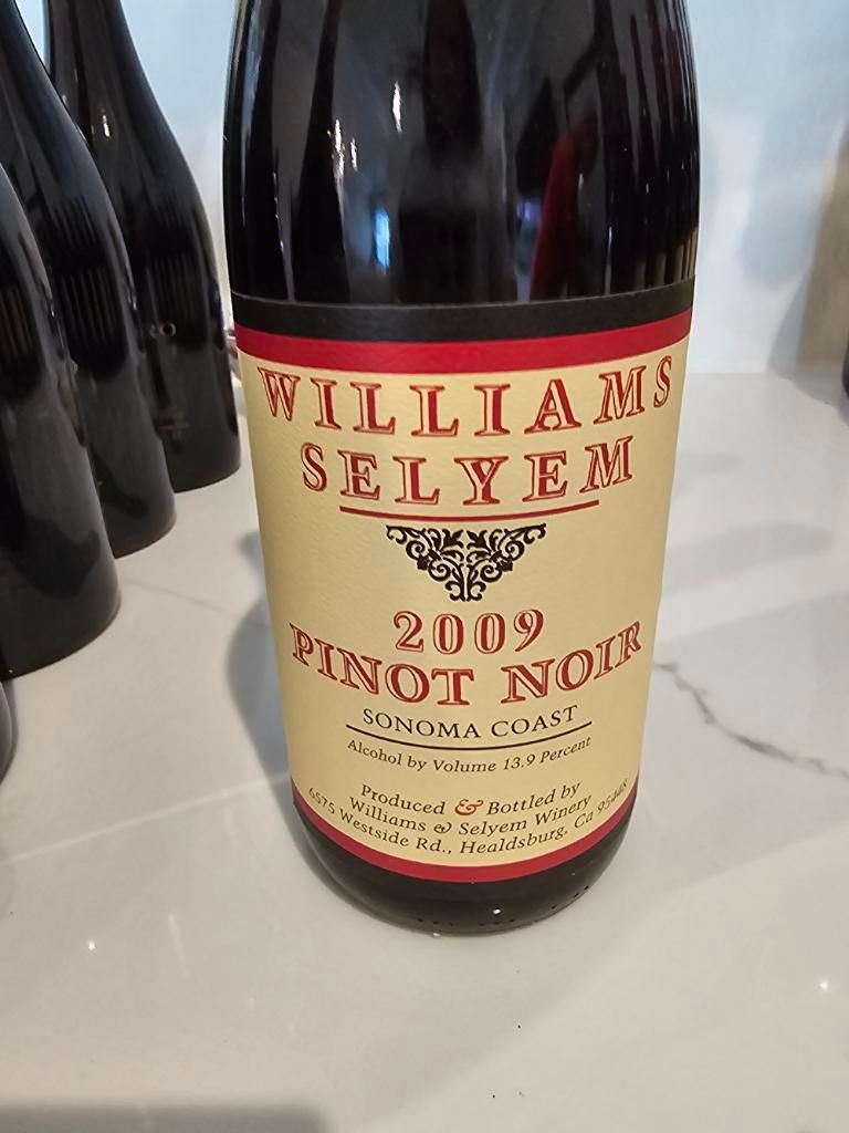 1988 Williams Selyem Pinot Noir Library Selection Sonoma Coast, USA ...