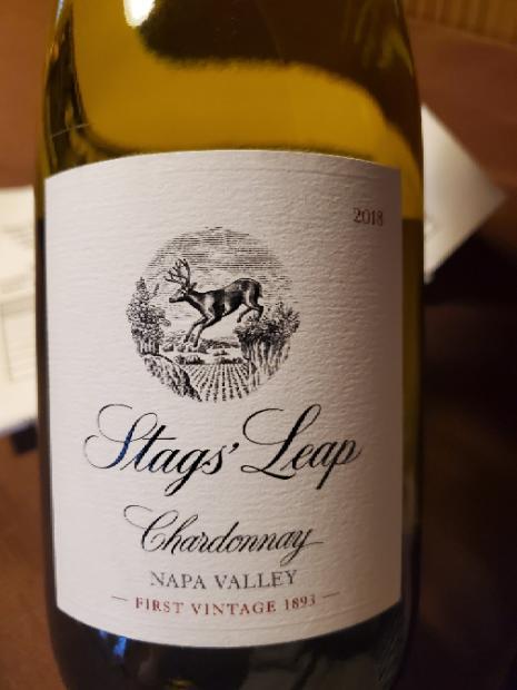 2018 Stags' Leap Winery Chardonnay, USA, California, Napa Valley ...