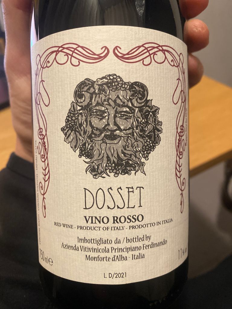 2023 Ferdinando Principiano Dosset Vino Rosso, Italy, Piedmont, Vino da ...
