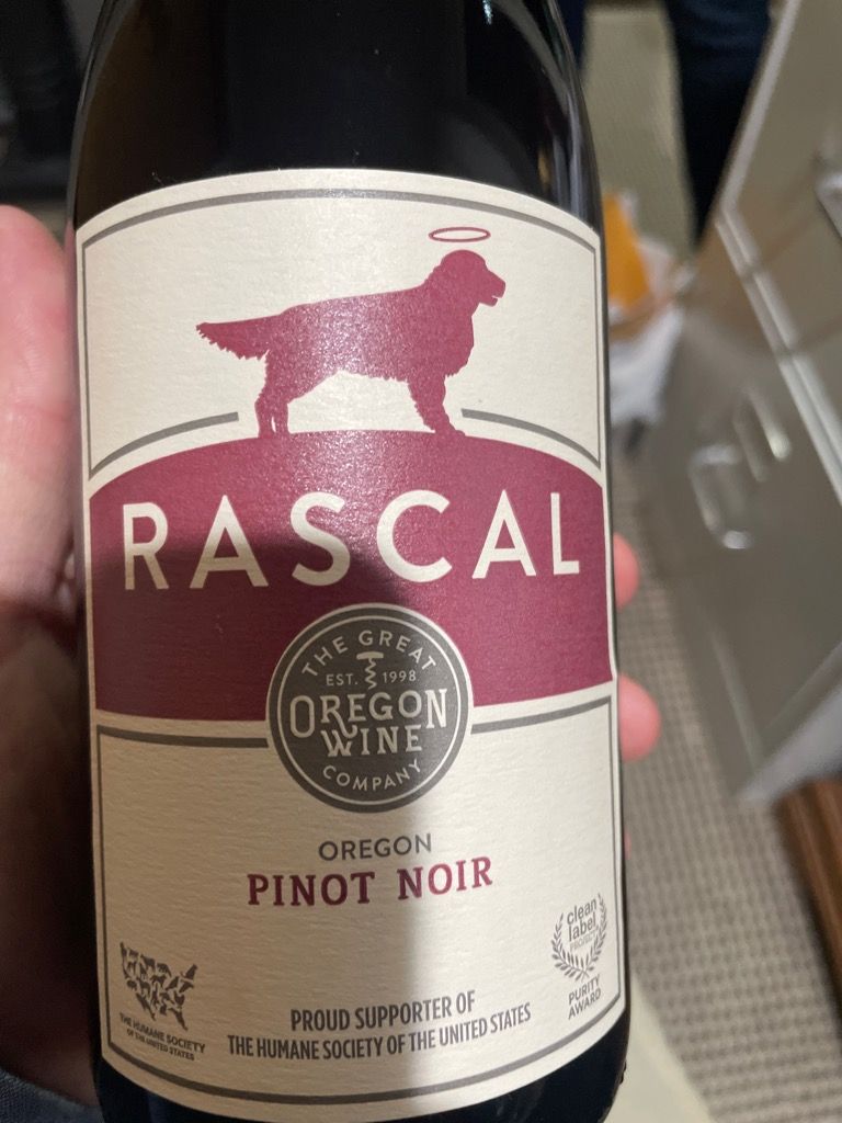 2021 The Great Oregon Wine Company Pinot Noir Rascal, USA, Oregon ...