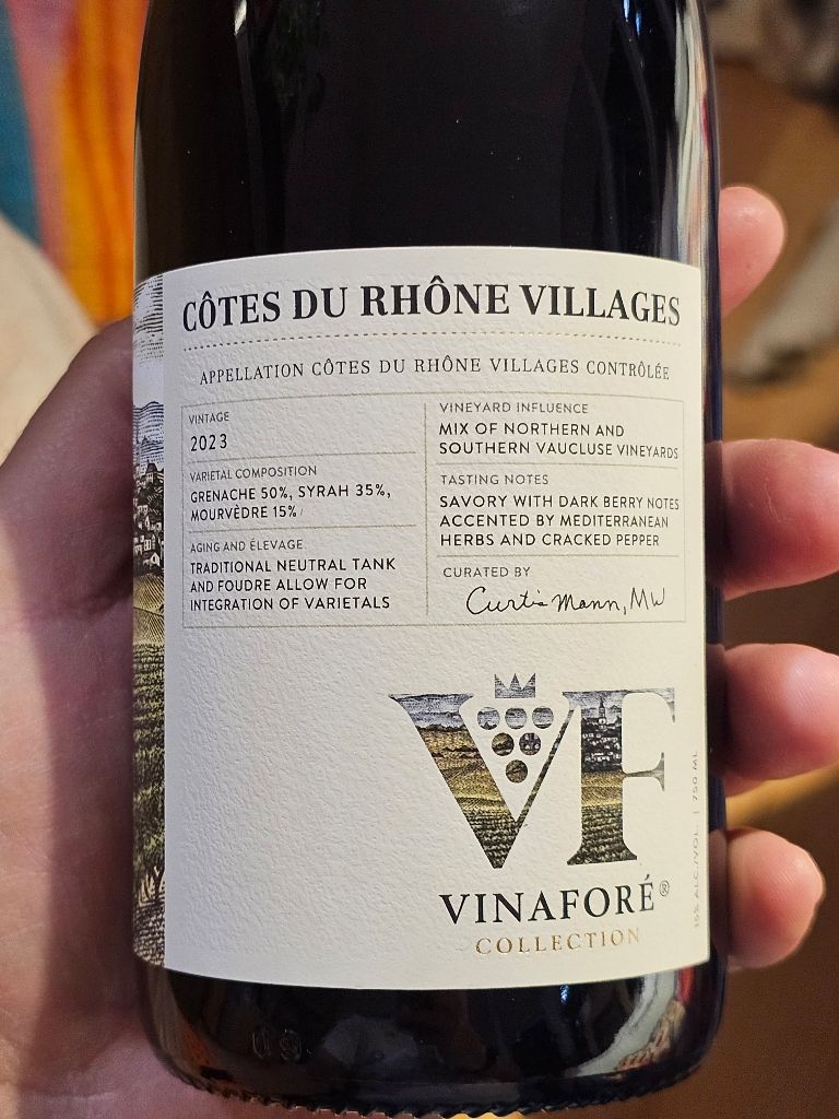 2023 Vinaforé Côtes du Rhône Villages Collection, France, Rhône ...
