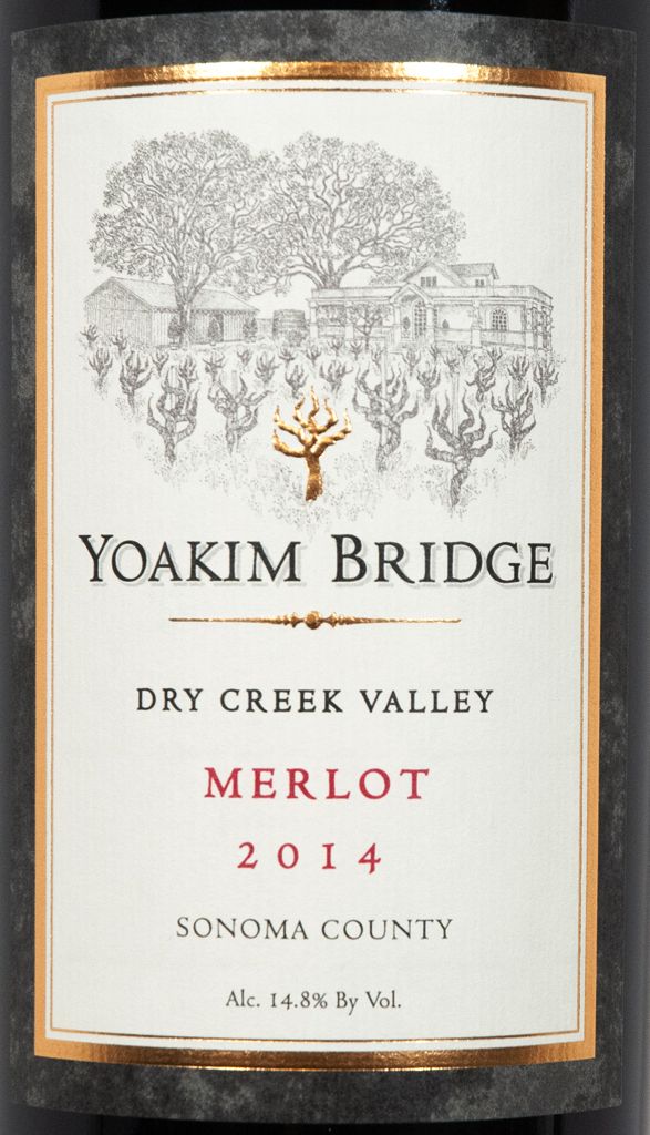 2014 Yoakim Bridge Merlot, USA, California, Sonoma County, Dry Creek ...