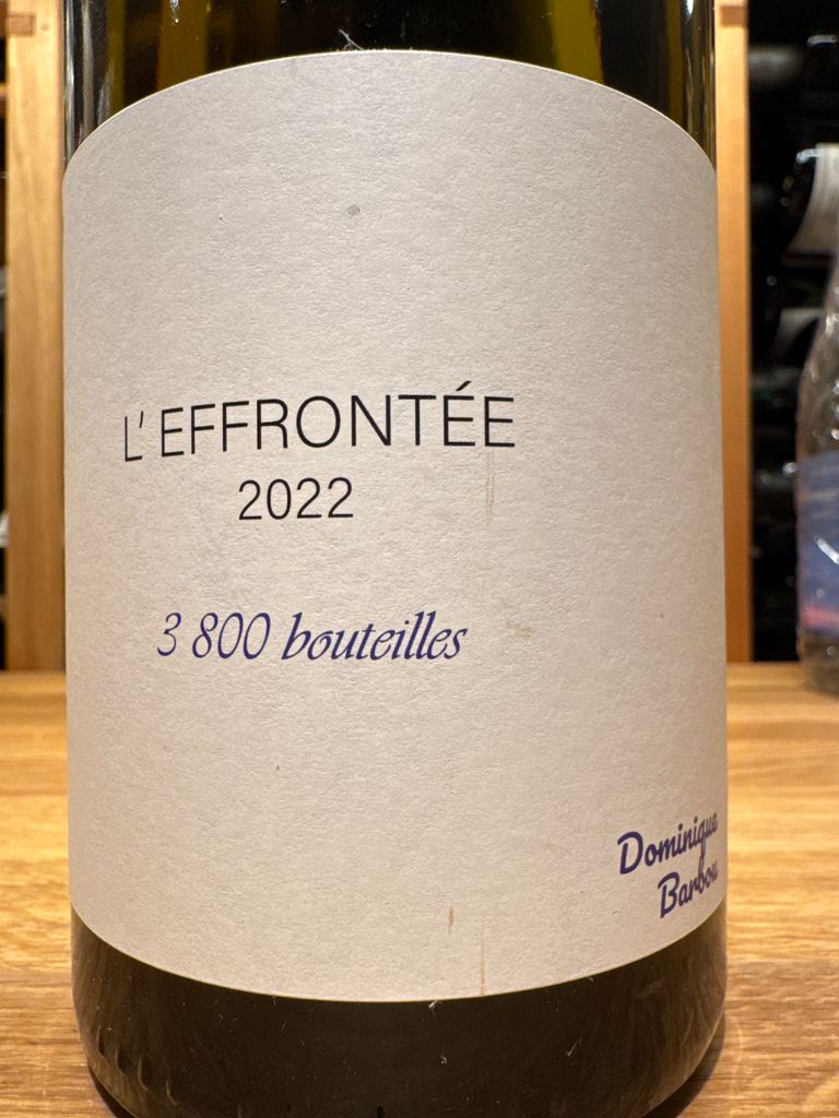 2022 Nicolas et Dominique Barbou L'Effrontée, France, Loire Valley ...