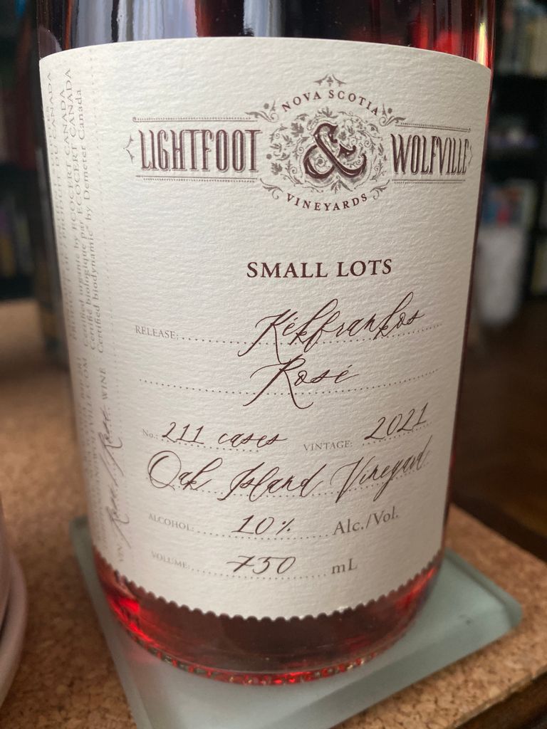 2021 Lightfoot & Wolfville Kékfrankos Small Lots Oak Island Vineyard ...