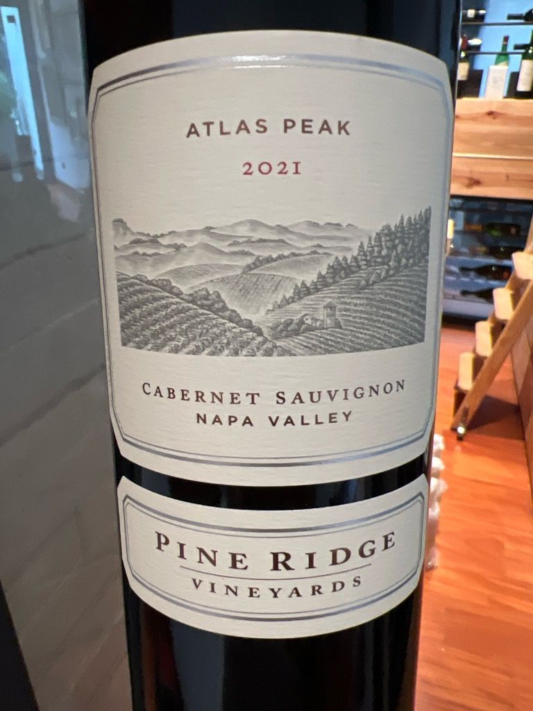 2021 Pine Ridge Vineyards Cabernet Sauvignon Atlas Peak, USA ...