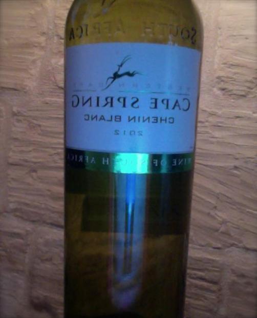 2012 Cape Spring Chenin Blanc, South Africa, Western Cape - CellarTracker