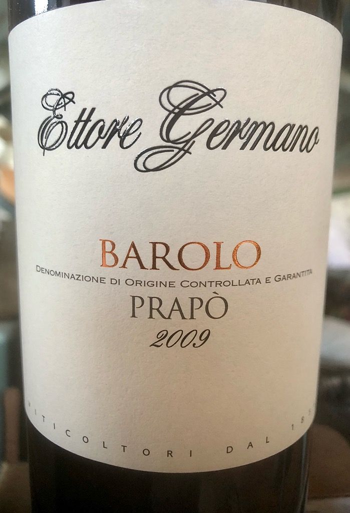 2009 Germano Ettore Barolo Prapò, Italy, Piedmont, Langhe, Barolo ...