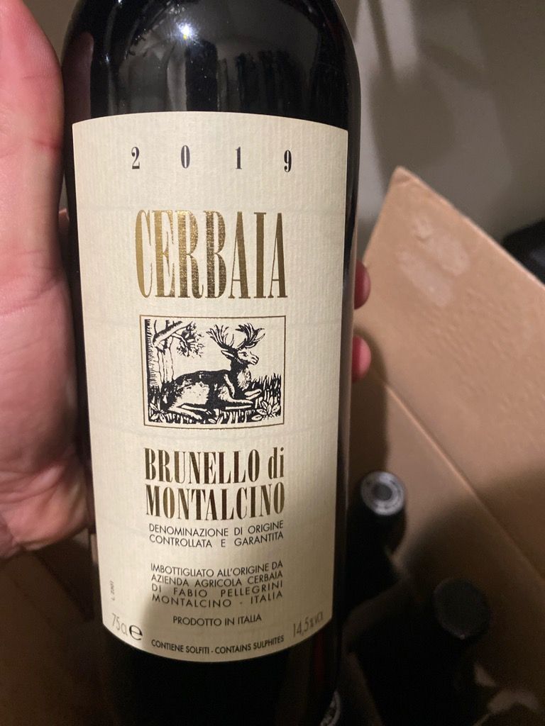 2019 Cerbaia Brunello di Montalcino, Italy, Tuscany, Montalcino ...