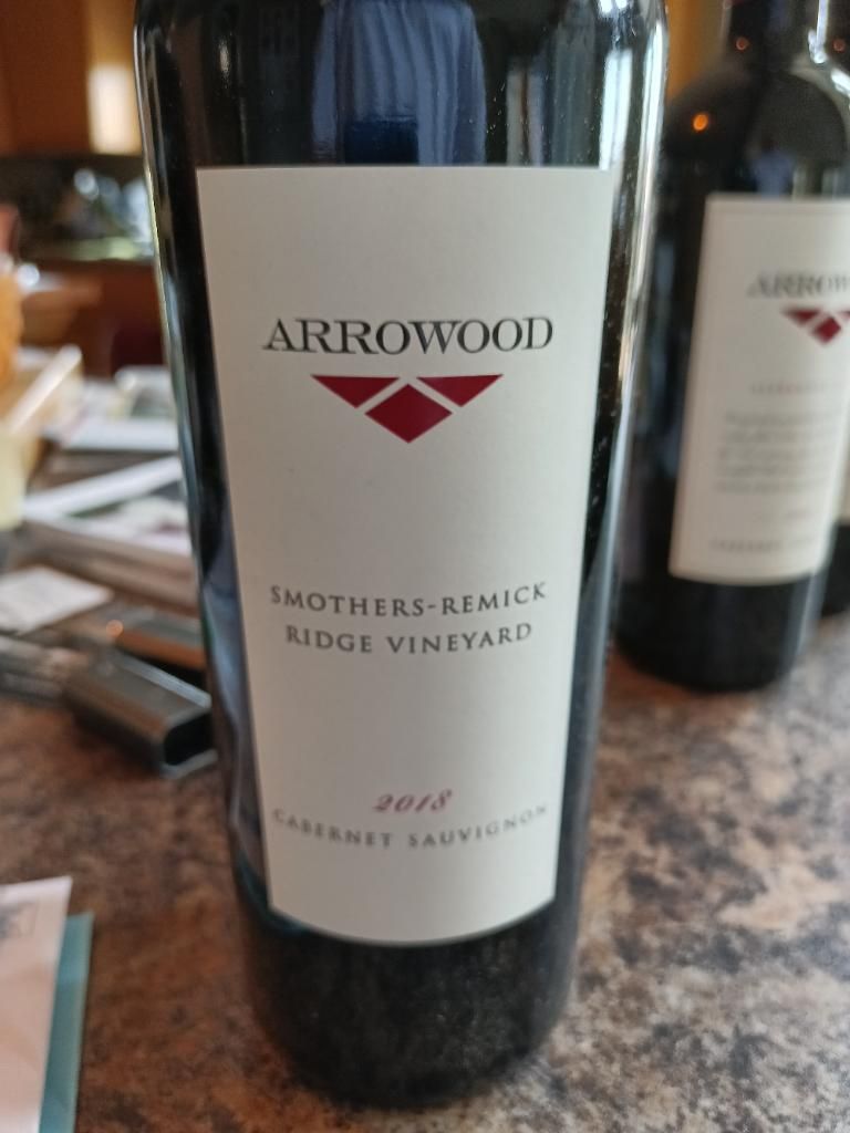 2018 Arrowood Cabernet Sauvignon Smothers-Remick Ridge Vineyards Sonoma ...
