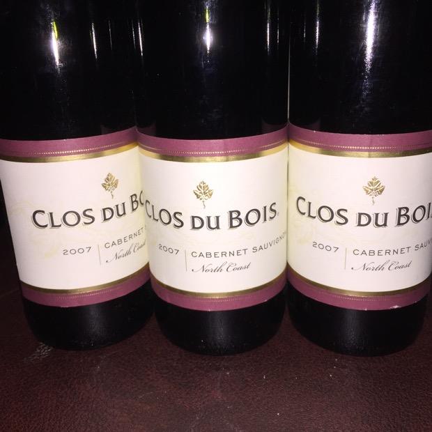 2007 Clos du Bois Cabernet Sauvignon North Coast, USA, California ...
