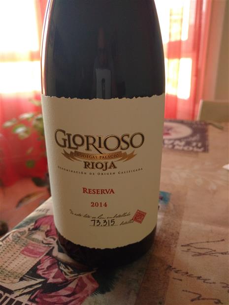 2014 Bodegas Palacio Rioja Glorioso Reserva, Spain, La Rioja, Rioja ...