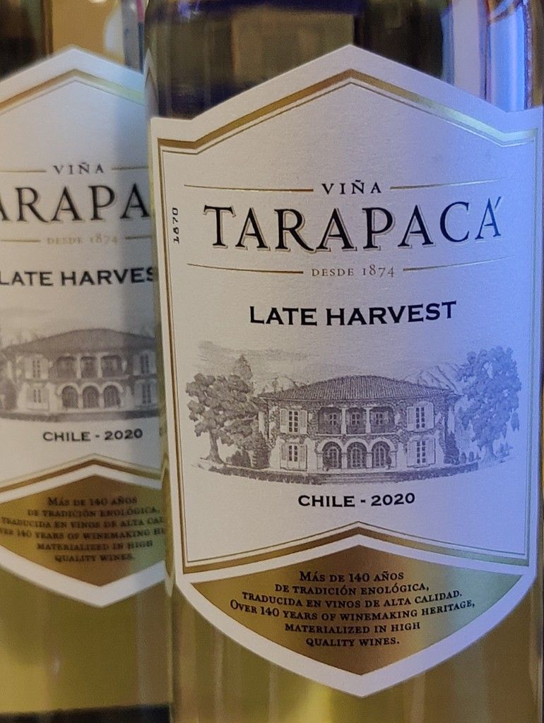 2018 Viña Tarapacá Terroir Late Harvest, Chile, Maipo Valley, Isla de ...