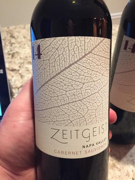2014 Zeitgeist Cabernet Sauvignon, USA, California, Napa Valley ...