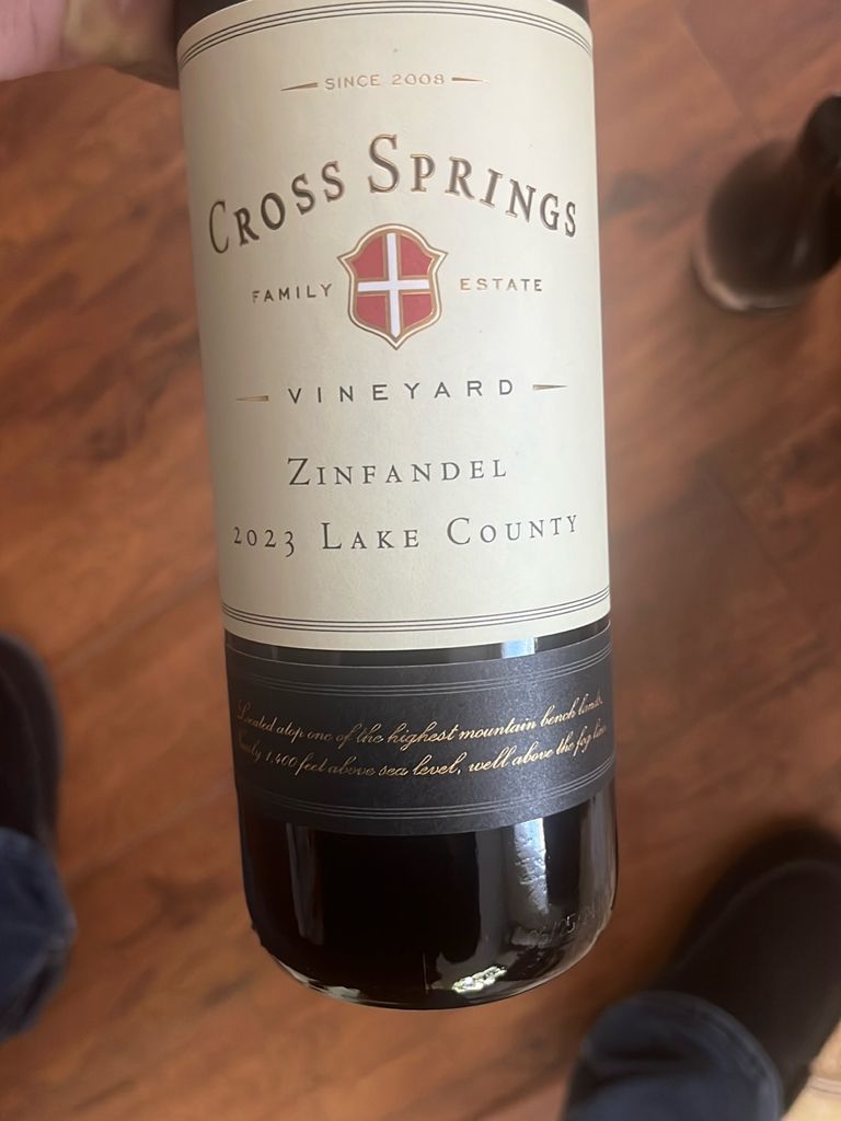 2023 Cross Springs Zinfandel, USA, California, North Coast, Lake County ...