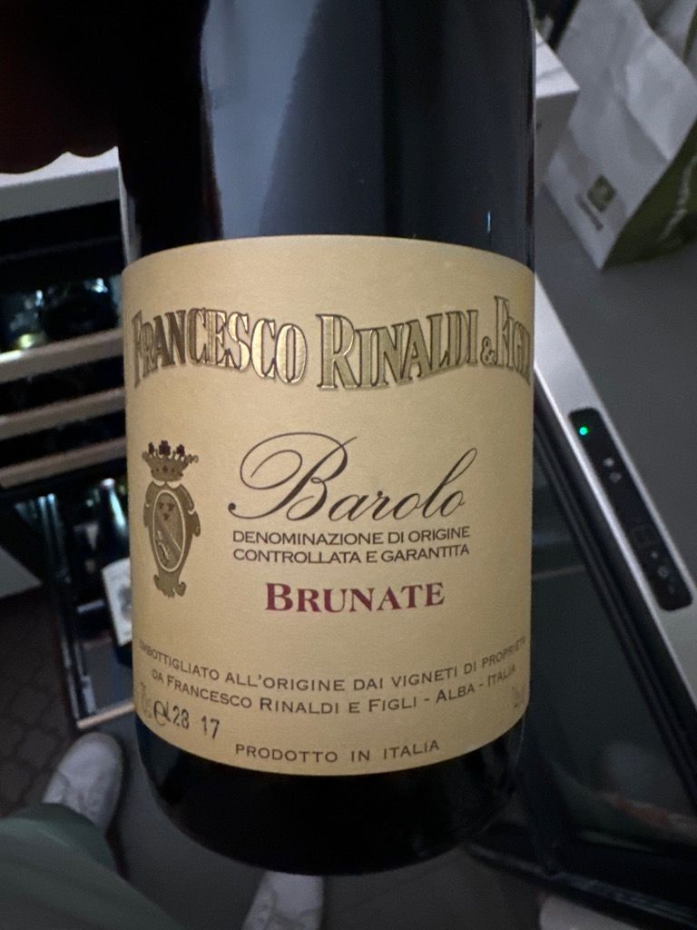 2013 Francesco Rinaldi e Figli Barolo Cavalieri del Tartufo Brunate ...