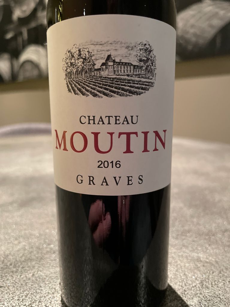 2019 Château Moutin, France, Bordeaux, Graves - CellarTracker