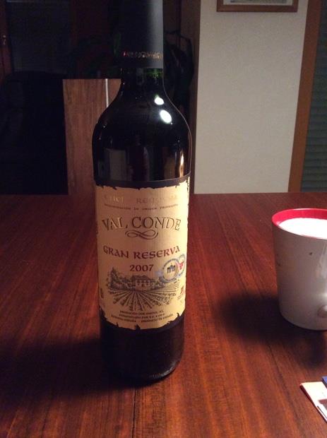 2007 Val Conde Utiel-Requena Gran Reserva, Spain, Valencia, Utiel ...