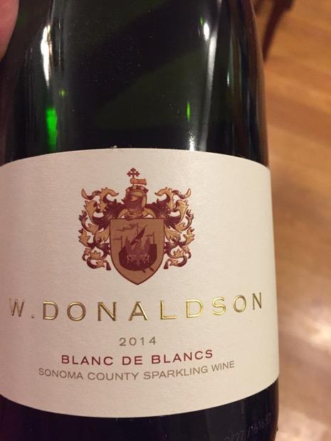 2014 W. Donaldson Chardonnay Blanc de Blancs, USA, California, Sonoma ...