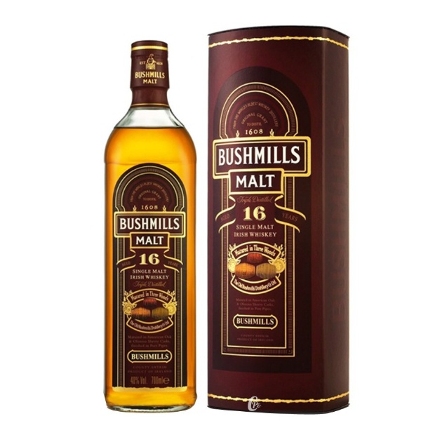 NV Bushmills 16 Year Old Single Malt Irish Whiskey, 40%, United Kingdom ...