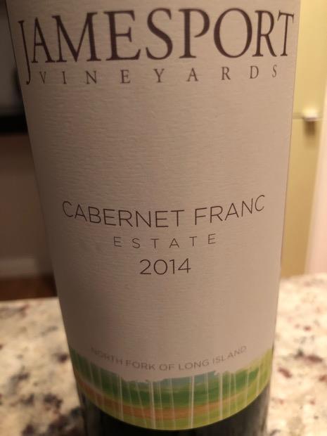 2014 Jamesport Vineyards Cabernet Franc, USA, New York, Long Island ...