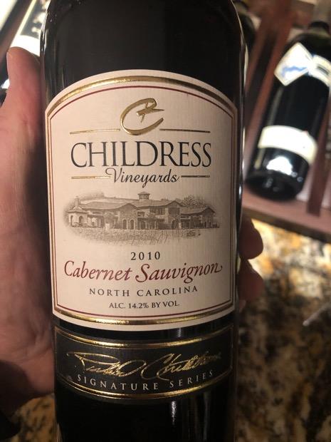 2010 Childress Vineyards Cabernet Sauvignon Signature Series, USA ...