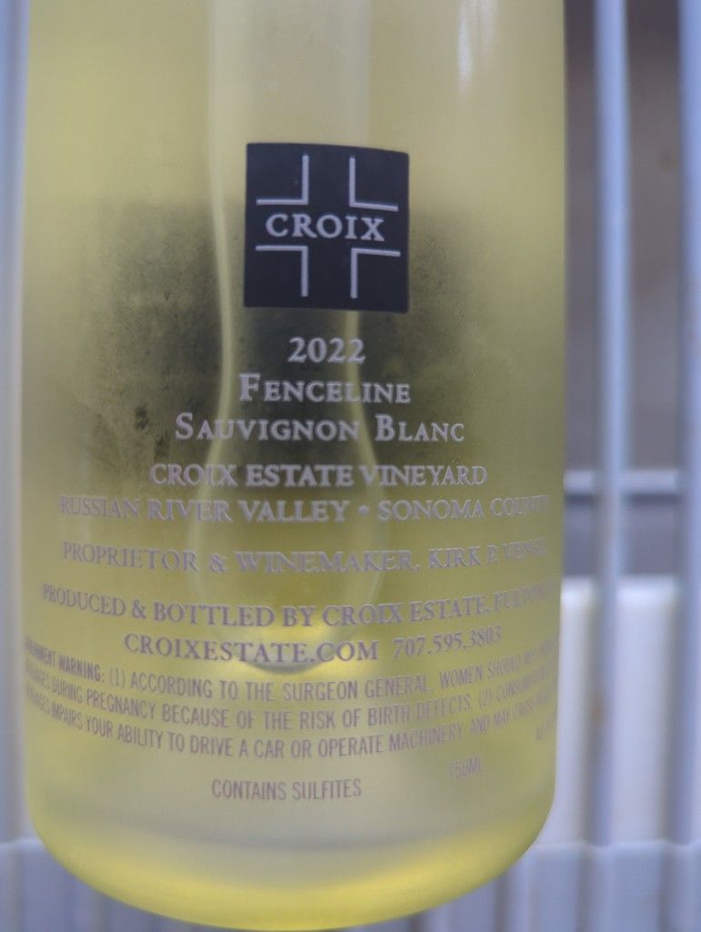 2022 Croix Estate Sauvignon Blanc Fenceline, USA, California, Sonoma ...