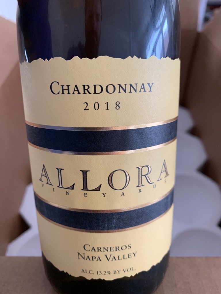 2018 Allora Vineyards Chardonnay, USA, California, Napa / Sonoma ...