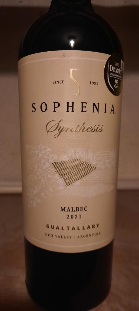 2021 Finca Sophenia Malbec Synthesis, Argentina, Mendoza, Valle de Uco ...