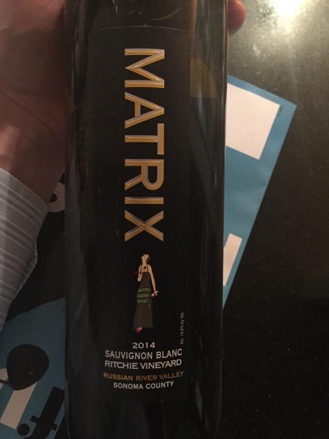 2015 Matrix Sauvignon Blanc Ritchie Vineyard, USA, California, Sonoma ...