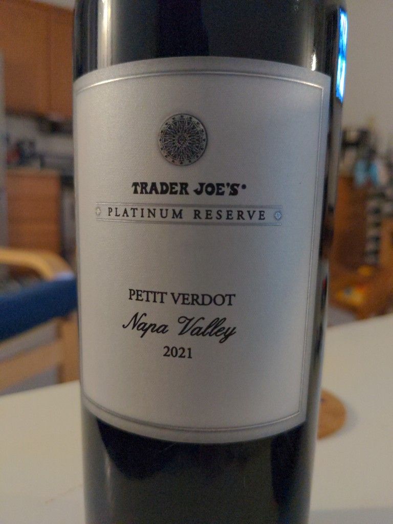 2021 Trader Joe's Petit Verdot Platinum Reserve, USA, California, Napa ...
