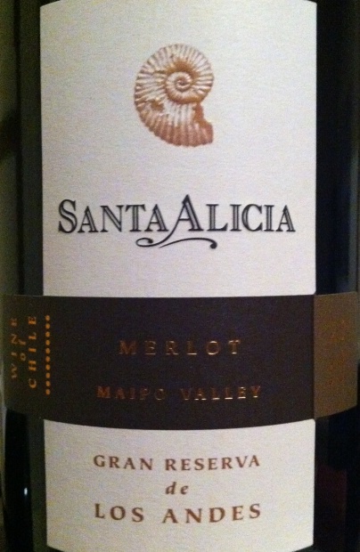2008 Santa Alicia Merlot Gran Reserva, Chile, Maipo Valley - CellarTracker