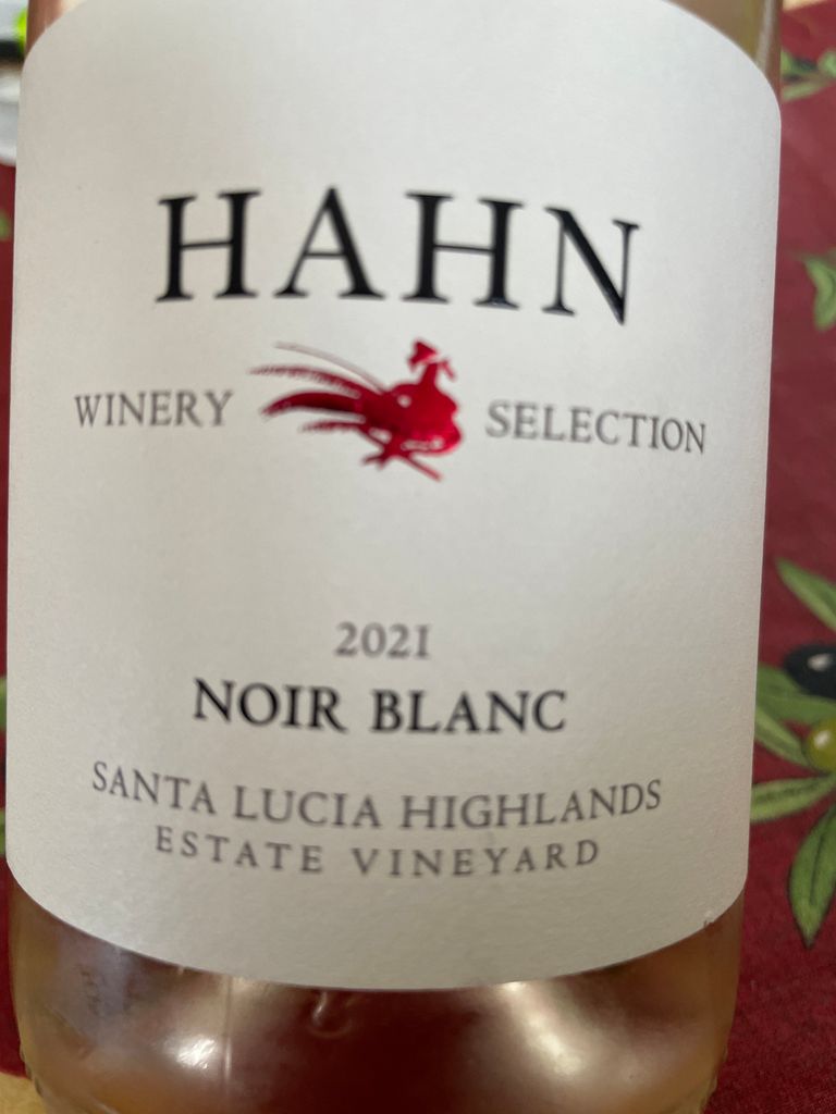 2021 Hahn Noir Blanc, USA, California, Central Coast, Santa Lucia ...