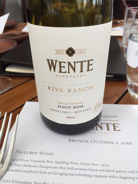 2014 Wente Vineyards Pinot Noir Single Vineyard Riva Ranch, USA ...