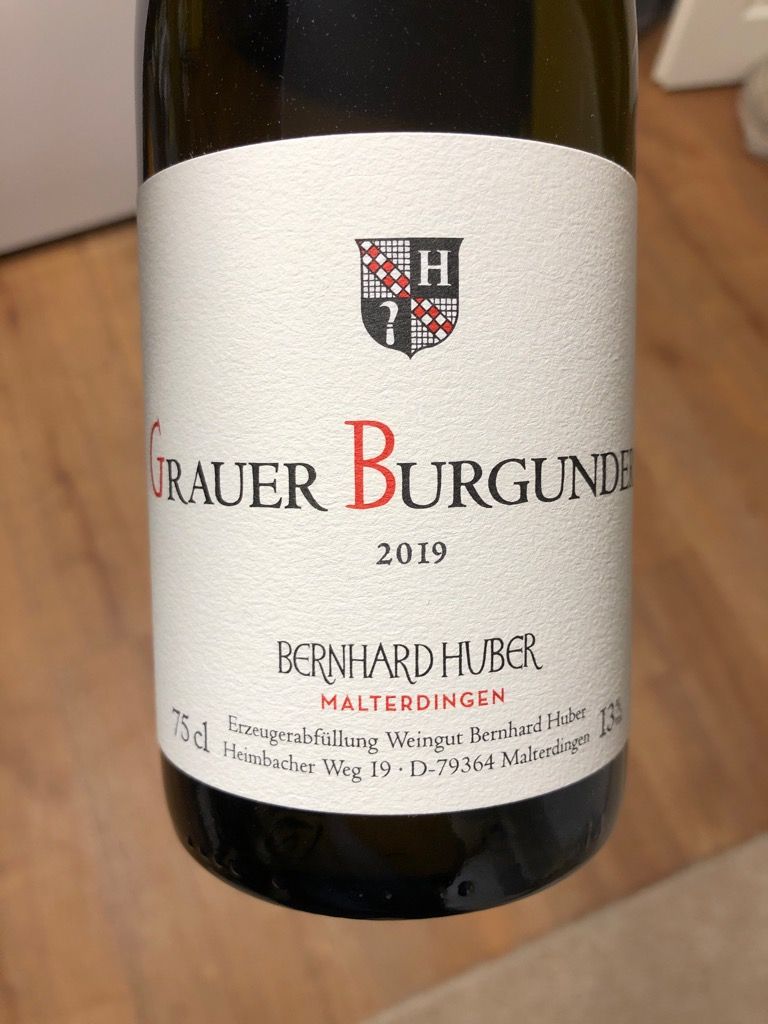 2020 Bernhard Huber Grauer Burgunder trocken, Germany, Baden ...