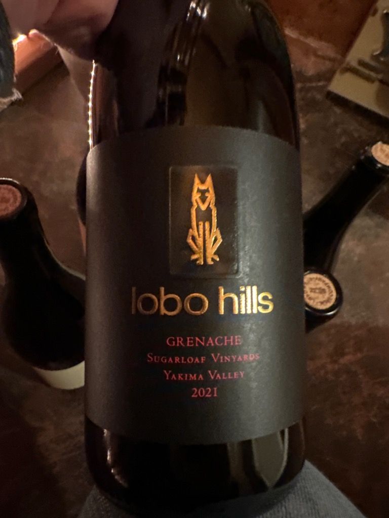 2021 Lobo Hills Grenache Sugarloaf Vineyard, USA, Washington, Columbia ...