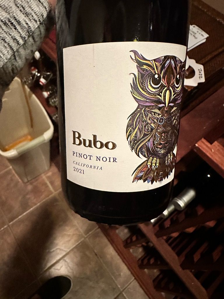 2021 Bubo Pinot Noir, USA, California - CellarTracker
