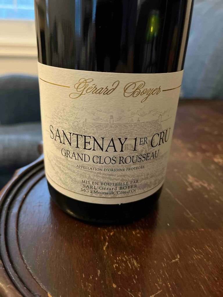 2021 Gérard Boyer Santenay 1er Cru Grand Clos Rousseau, France ...