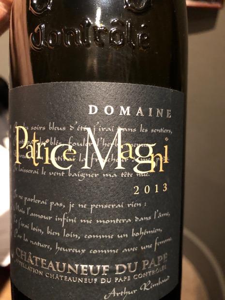 2012 Domaine Patrice Magni Châteauneuf-du-Pape Blanc, France, Rhône ...