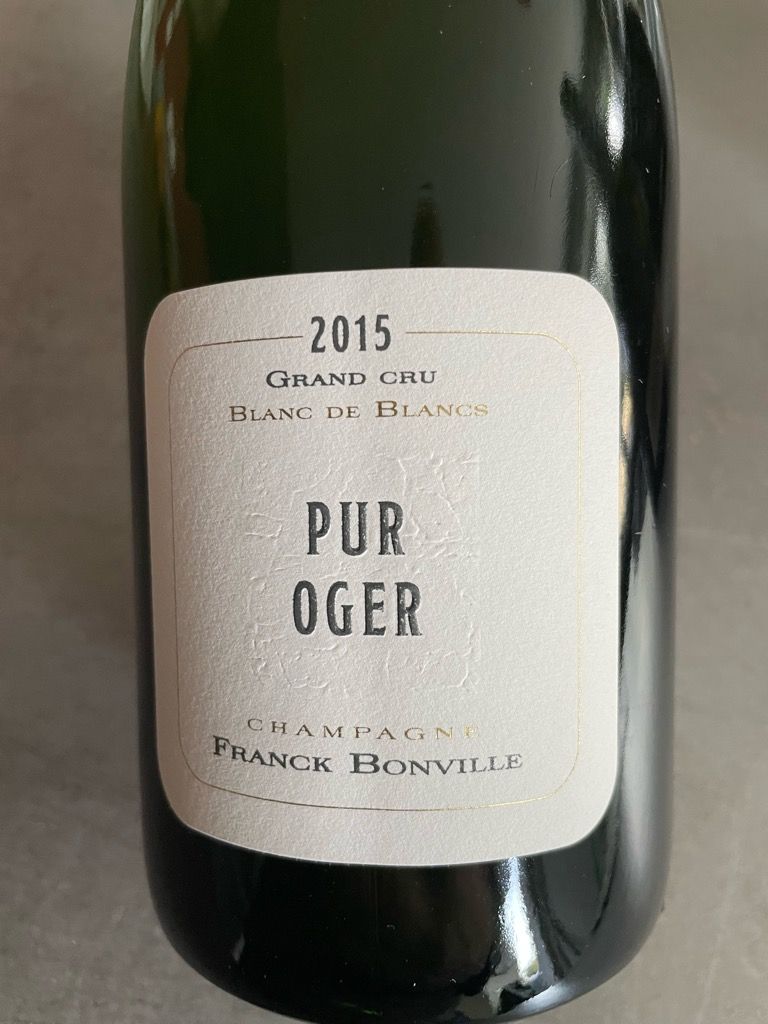 2016 Franck Bonville Champagne Grand Cru Blanc de Blancs Pur Oger ...