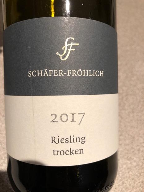 2017 Schäfer-Fröhlich Riesling Nahe Riesling trocken, Germany, Nahe ...